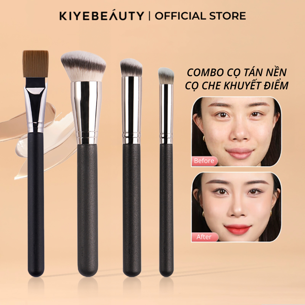 Bộ Cọ Trang điểm KIYE Chuyên Nghiệp Cọ Tán Nền 170 Cọ che khuyết điểm ...