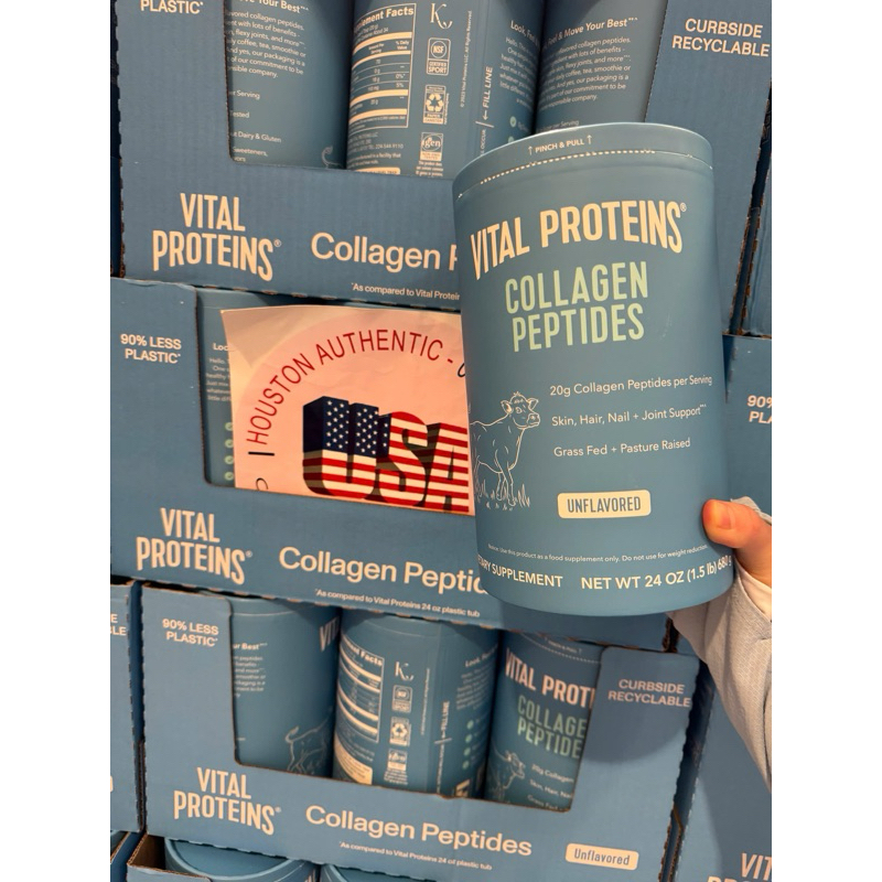 [ ĐỦ BILL STORE + AIR] Collagen Thủy Phân Vital Proteins Collagen Peptides Unflavored 680g mẫu ...