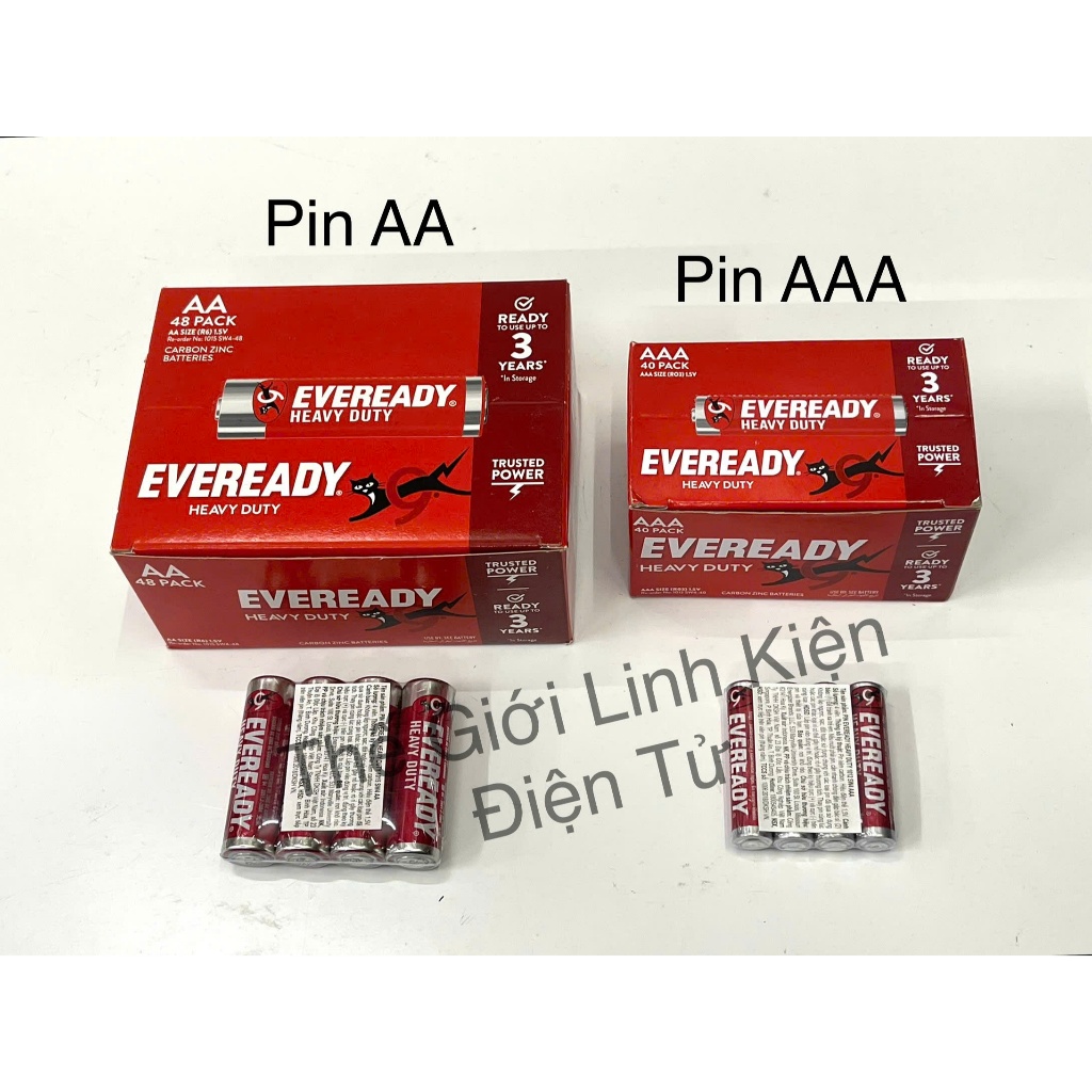 Pin EVEREADY AA - AAA (1,5V) | Shopee Việt Nam