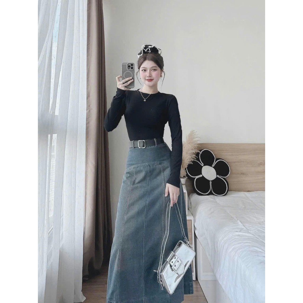 ( Top 5 ) Set đồ jeans nữ đi làm đi chơi siêu hot D709 | Shopee Việt Nam