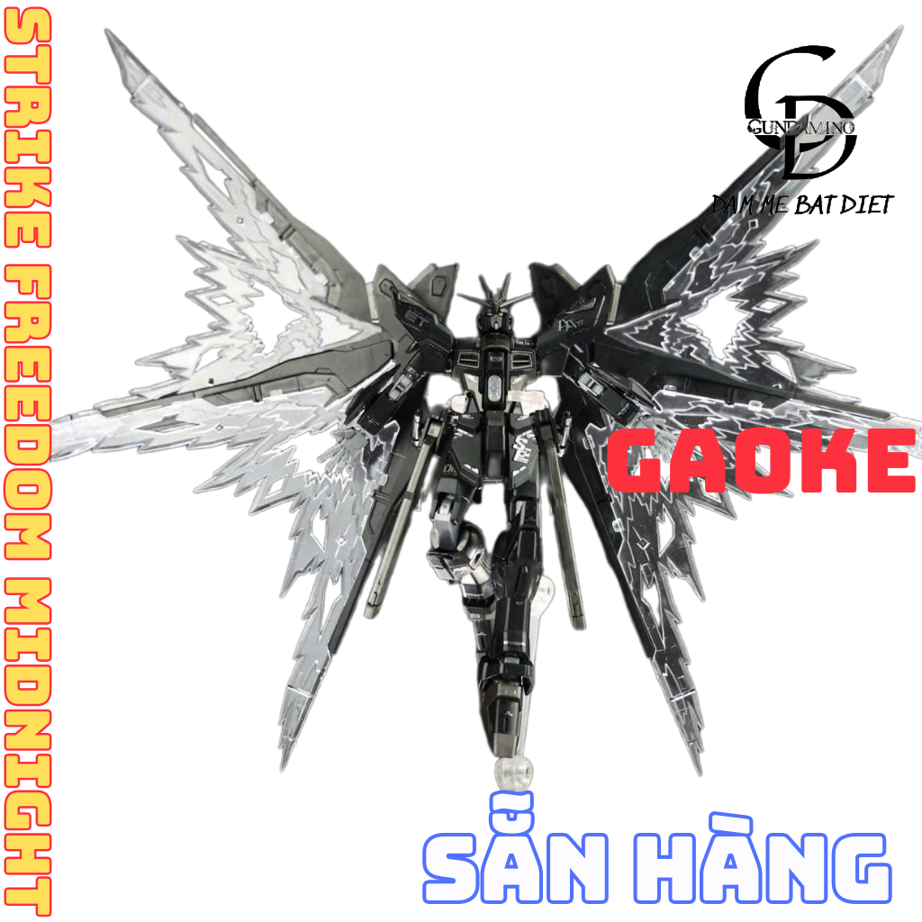 [SẴN HÀNG] Mô Hình Lắp Ráp Gaoke HG Strike Freedom Midnight (Tặng Decan ...