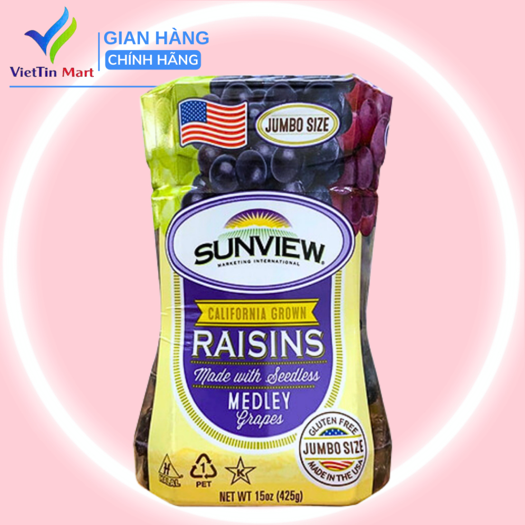 Nho Khô Sunview Raisins 425G (MẪU MỚI) | Shopee Việt Nam