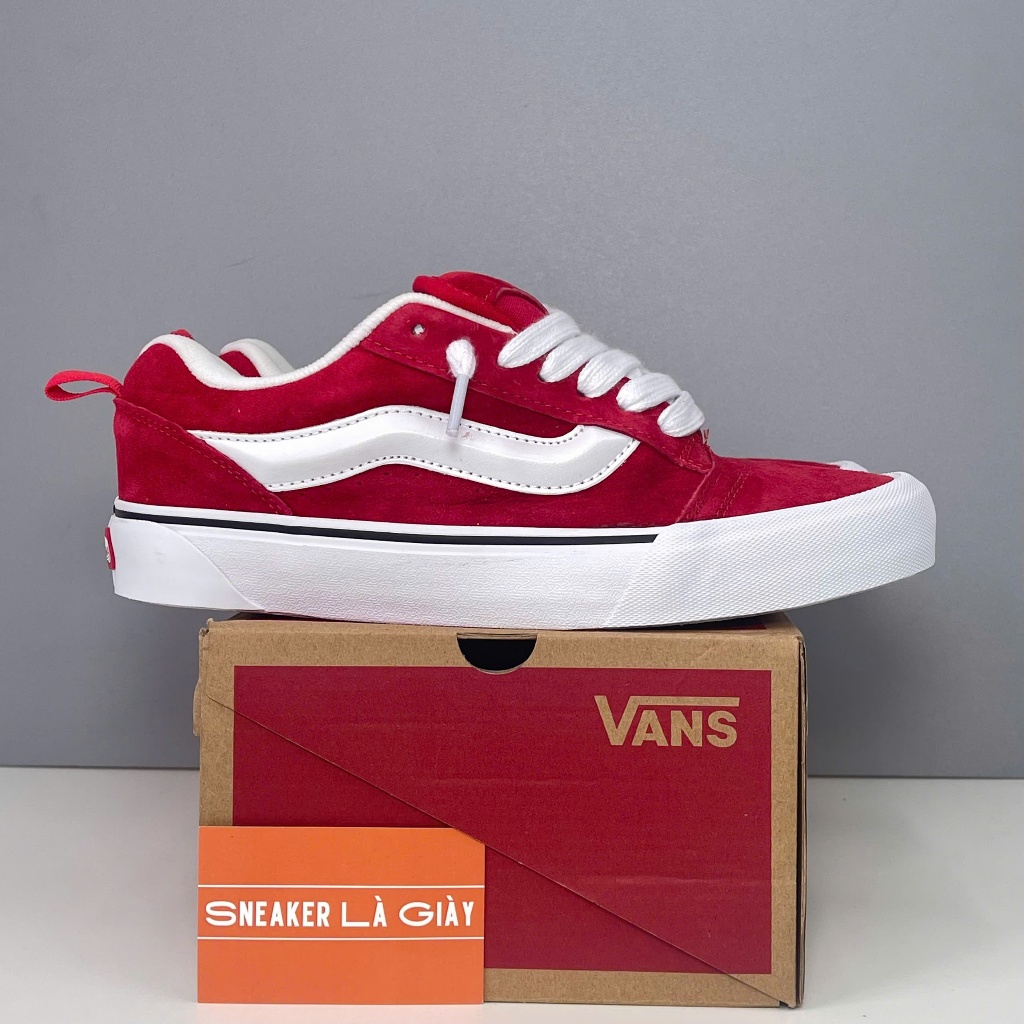 Giày Vans Béo Knu Skool Red ( Vans Knu Đỏ ) High Quality Fullbox ...