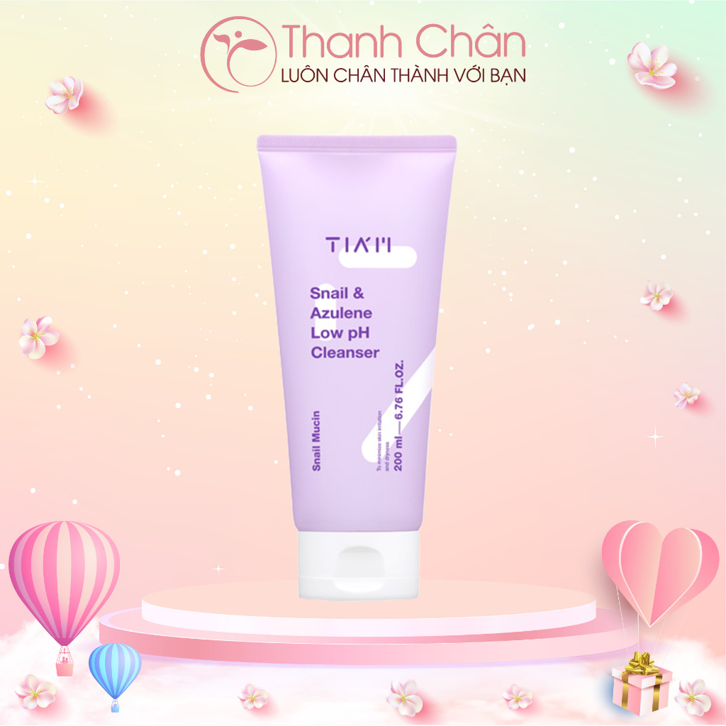 Sữa rửa mặt Tiam Snail & Azulene Low PH Cleanser 200ml | Shopee Việt Nam