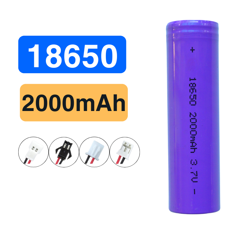 Pin sạc 18650 3.7V 2000mah dùng cho loa đài, quạt đèn pin | Shopee Việt Nam