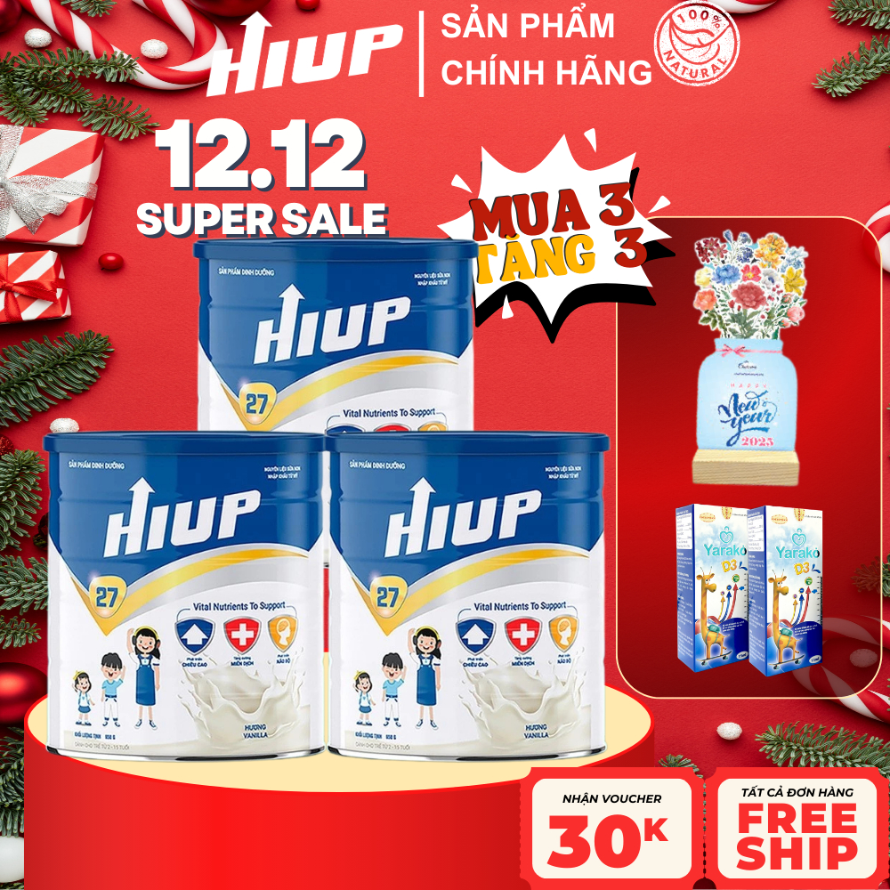 Sữa Bột Hiup Combo Mua 3 Sữa Hiup 650g Tặng 2 D3K2 Chính Hãng Cho Bé Từ ...