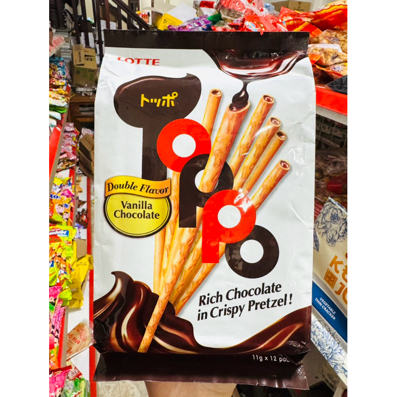 (Gói To) Bánh Que Toppo Nhân Socola Hương Vani Lotte Gói To 132g ...