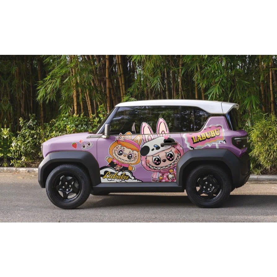 Tem dán xe ô tô VF3 Labubu Ver 4 | Decal 3 lớp chống nước, chống xước ...