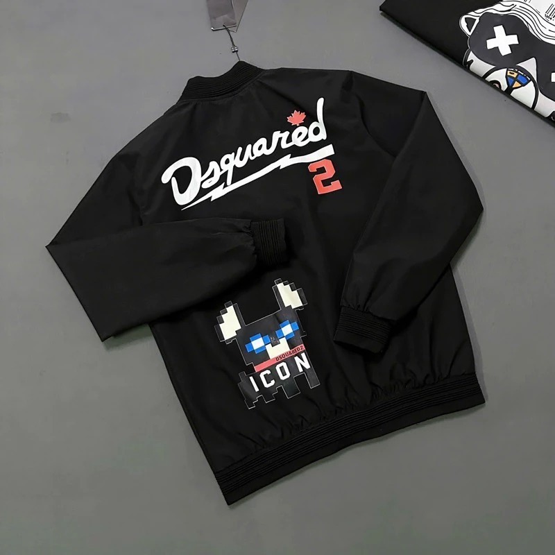 Áo Khoác Bomber DSQ2 ICON CÚN In Pet Siêu Nét Hàng 2 Lớp Chính Hãng ...