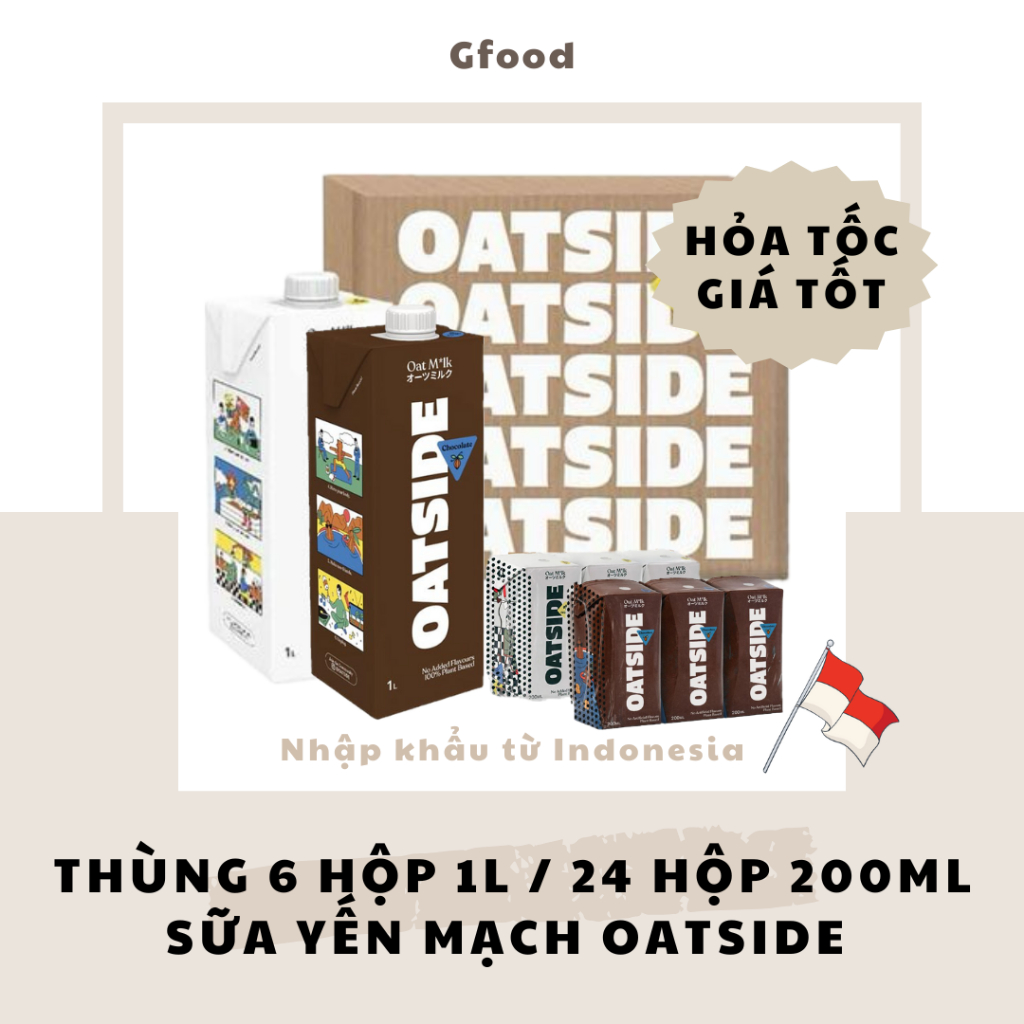 [THÙNG] Oatside Sữa Yến Mạch Barista Edition / Original / Socola (6 Hộp ...