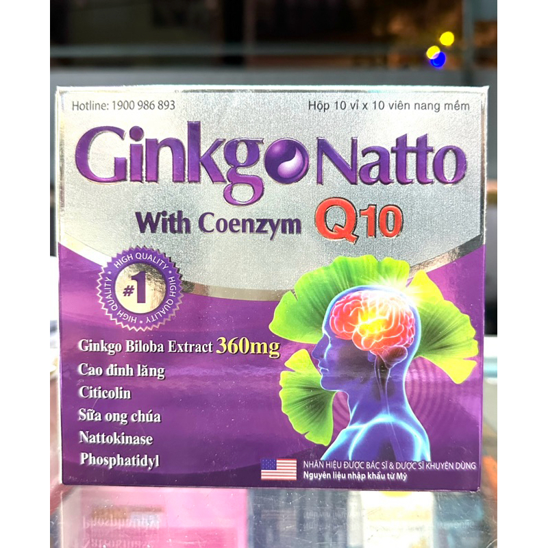 VIÊN UỐNG TUẦN HOÀN MÁU NÃO GINKGO NATTO HỘP 100 VIÊN | Shopee Việt Nam