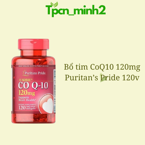 Viên uống tim mạch, bổ tim, giảm cholesterol Puritans pride coQ10 100mg ...