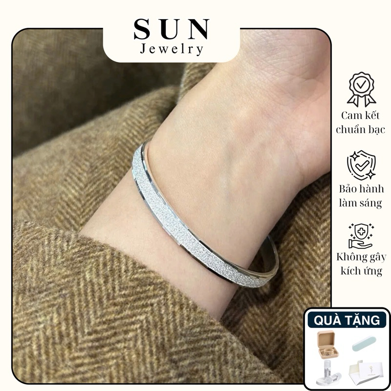 Vòng Tay STARLING 100% Bạc S999 Nguyên Chất - SUN (Tặng Hộp Nhung Cao ...