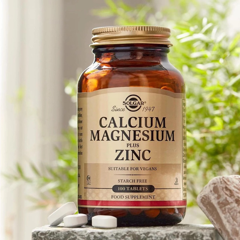 Viên Uống Bổ Sung Canxi Magie Kẽm Solgar Calcium Magnesium Plus Zinc ...