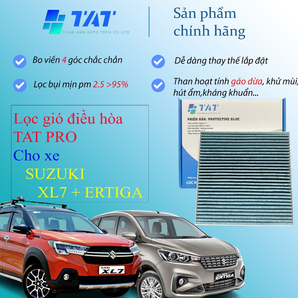 Lọc gió điều hòa xe Suzuki XL7, Suzuki Ertiga | TAT-Protective Blue ...