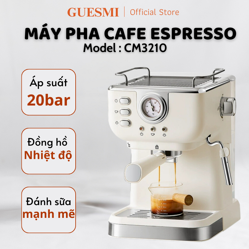 (CAO CẤP) Máy Pha Cà Phê Espresso CM3120 Cho Gia Đình Văn Phòng Công Sở ...