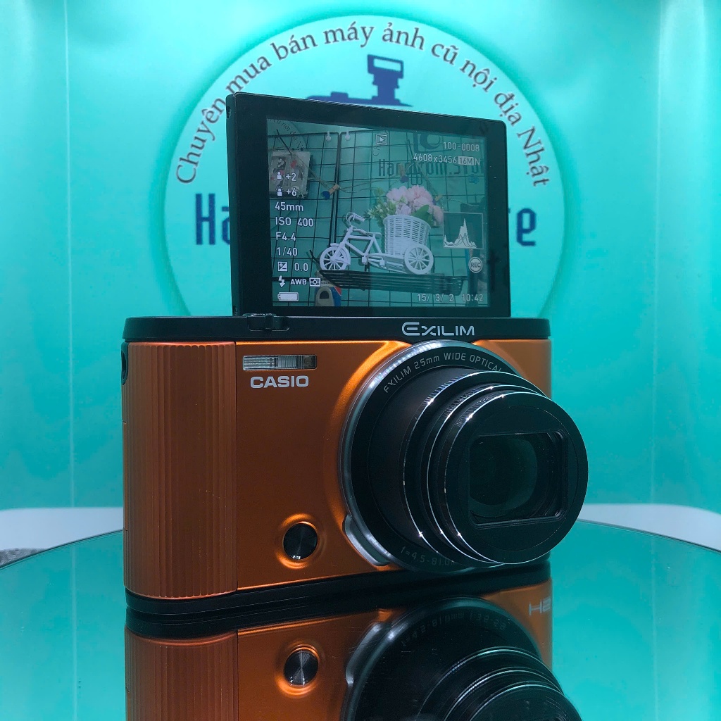 Máy ảnh Selfie Casio ZR1100 - ZR1600 màn lật, có mịn da, ảnh tone da ...