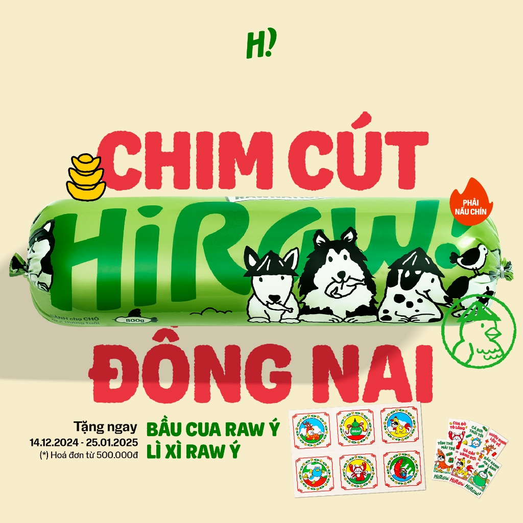 HIRAW - Thịt phải Nấu Chín Cho Chó Từ 2 Tháng Tuổi - Cút Sải Cánh Đồng ...
