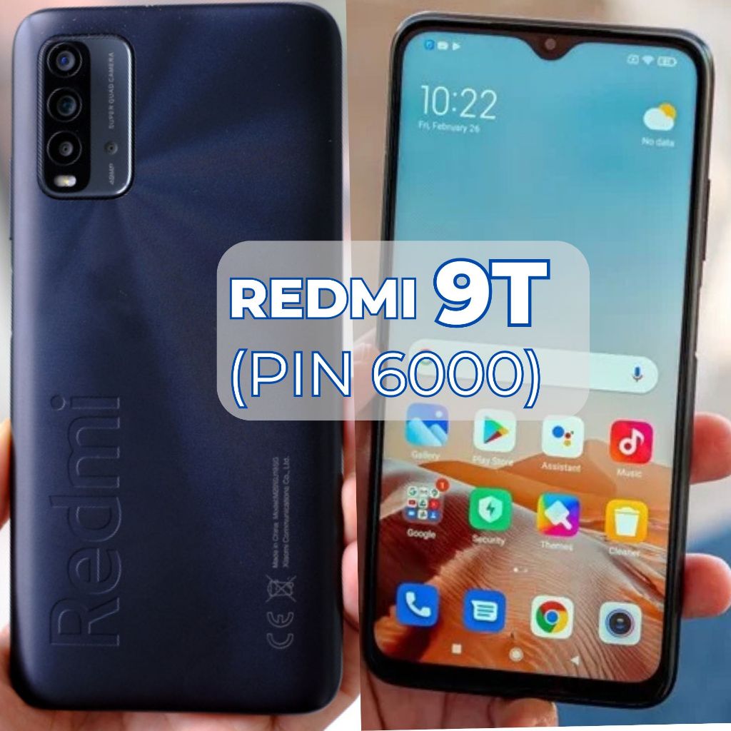 Điện thoại Redmi 9T Ram 6G/128gb pin 5000 điện thoại chính hãng, điện ...