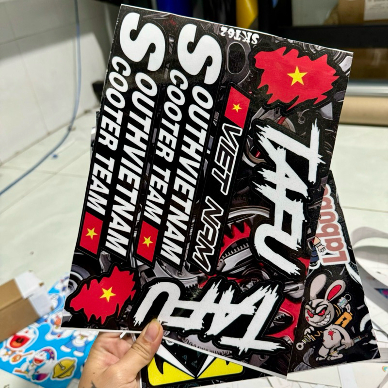 Tem dán sticker decal tafu lá cờ southvietnam SKT62 - Dán trang trí xe ...