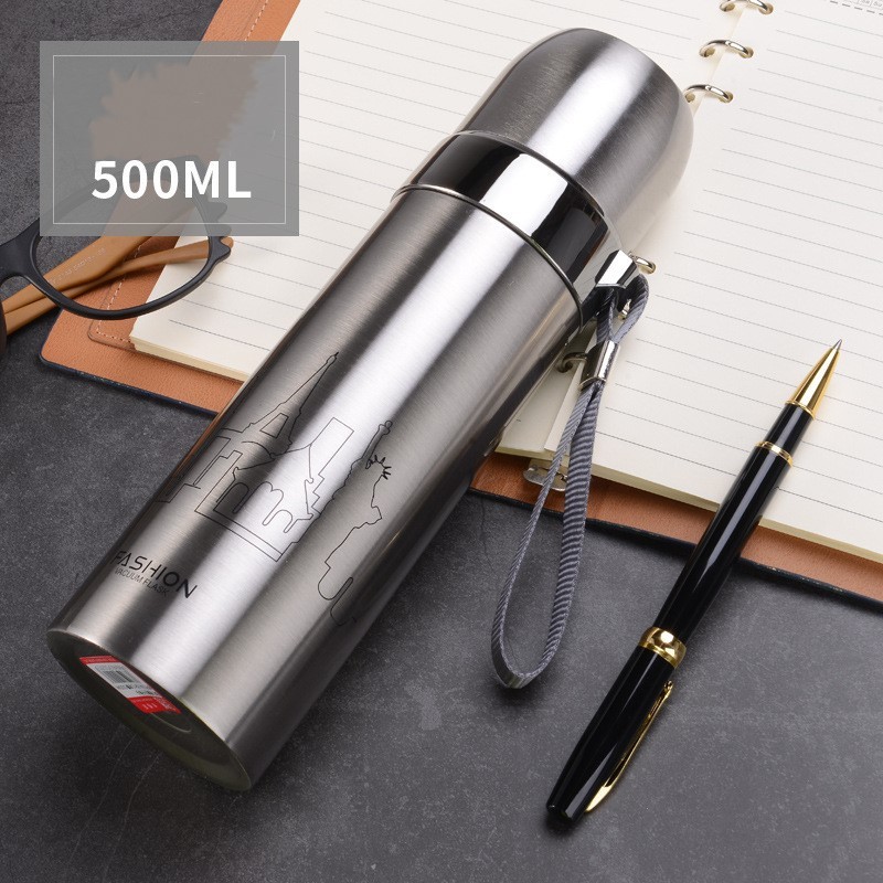 Bình Giữ Nhiệt Inox Cao Cấp Outside Pure Healthy Happy 500ml | Shopee ...