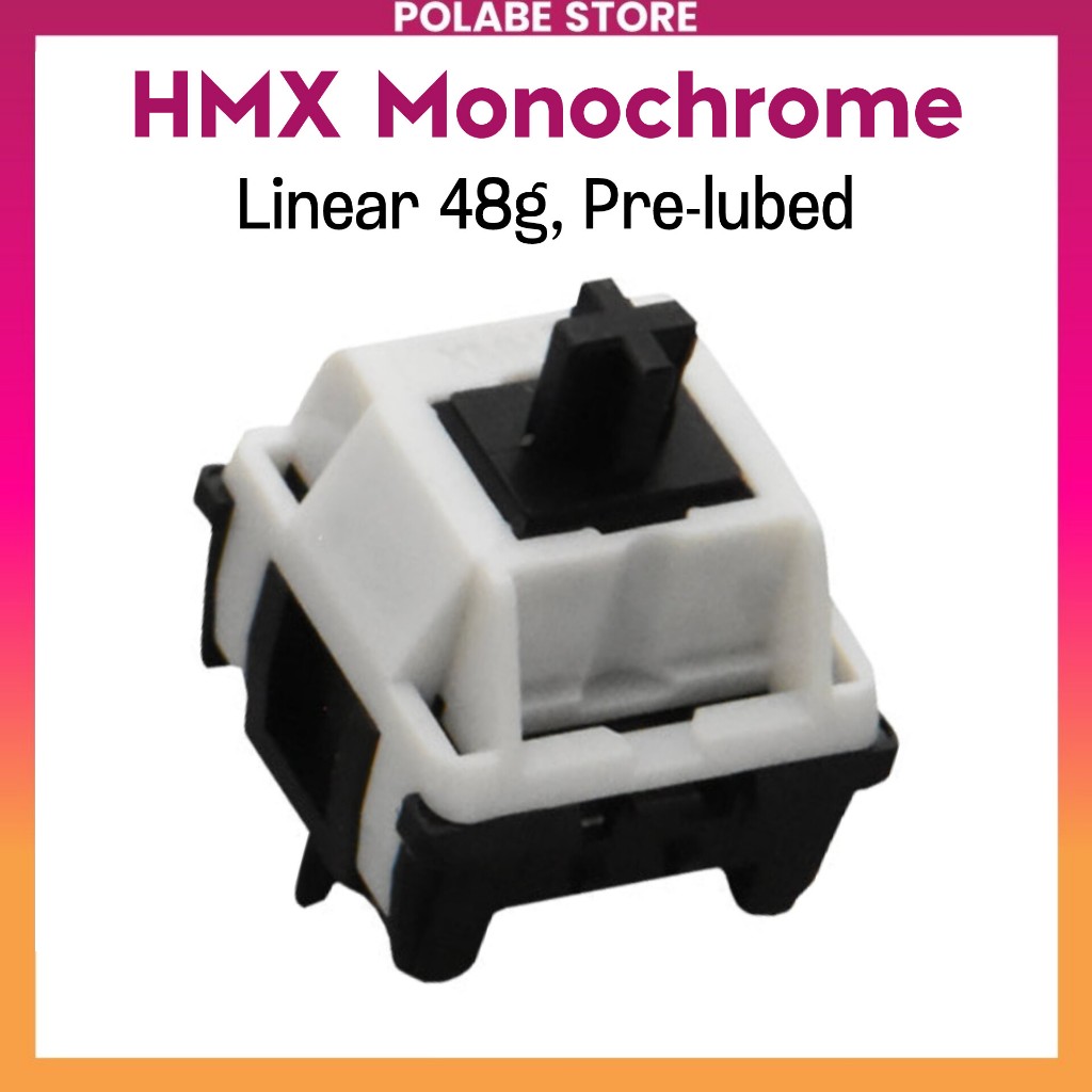 HMX Monochrome switch Jelly Strawberry V3 V4 linear switch bàn phím cơ ...