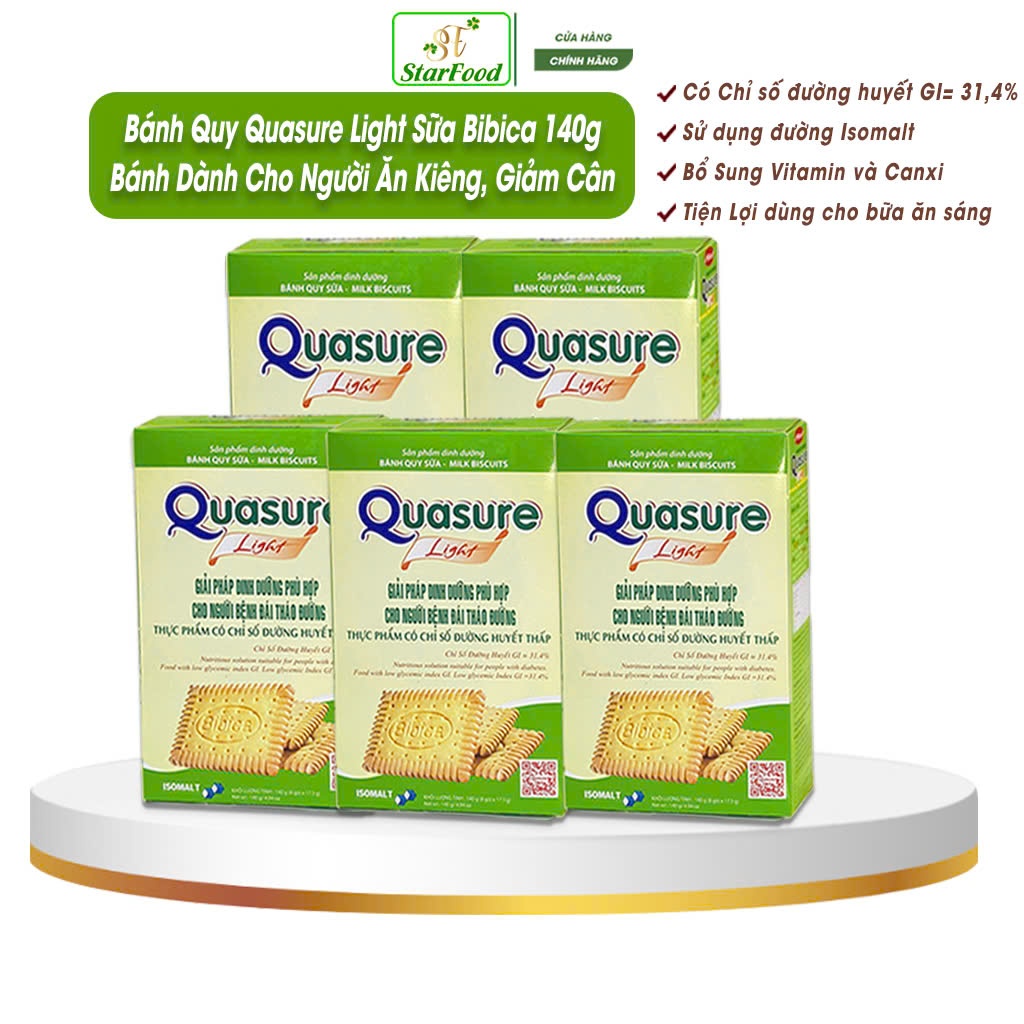 Bánh Quy Quasure Light Sữa Bibica 140g | Shopee Việt Nam