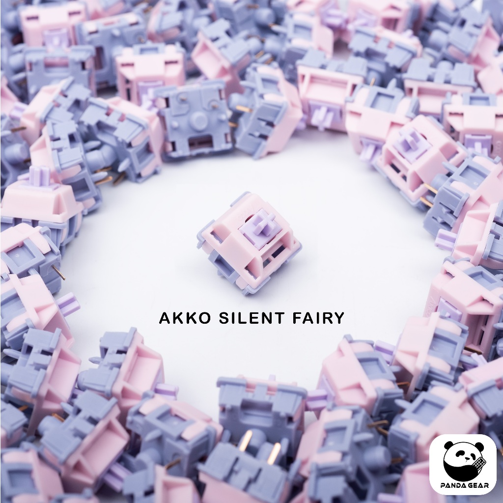 Switch Akko Silent Fairy silent linear 55g prelubed công tắc bàn phím ...