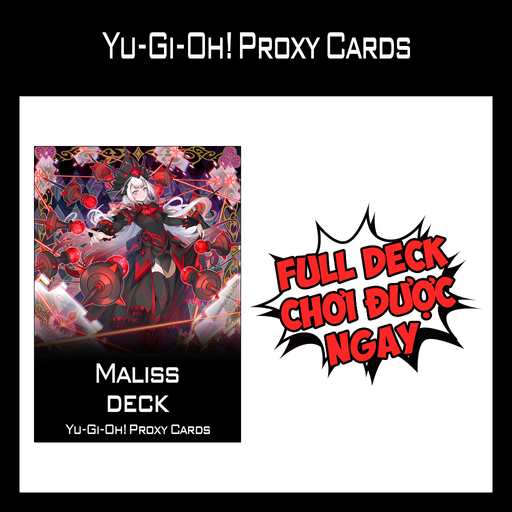 Bài YUGIOH - Maliss Deck - Bài IN 1 MẶT (60 Cards) | Shopee Việt Nam