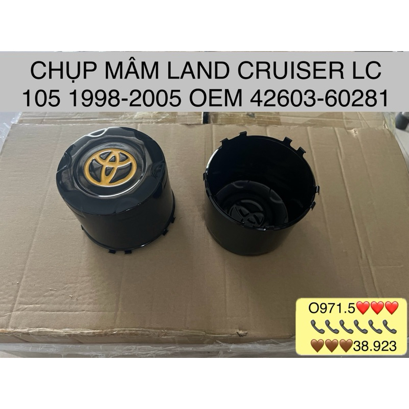 2 CHỤP MÂM LAND CRUISER LC 105 1998-2005 42603-60281 4260360281 ...