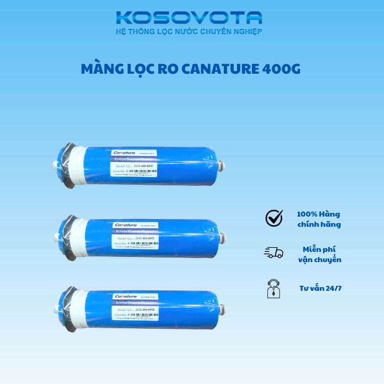 Màng lọc nước Ro Canature 400G dùng cho các máy lọc nước 50, 100, 150 ...