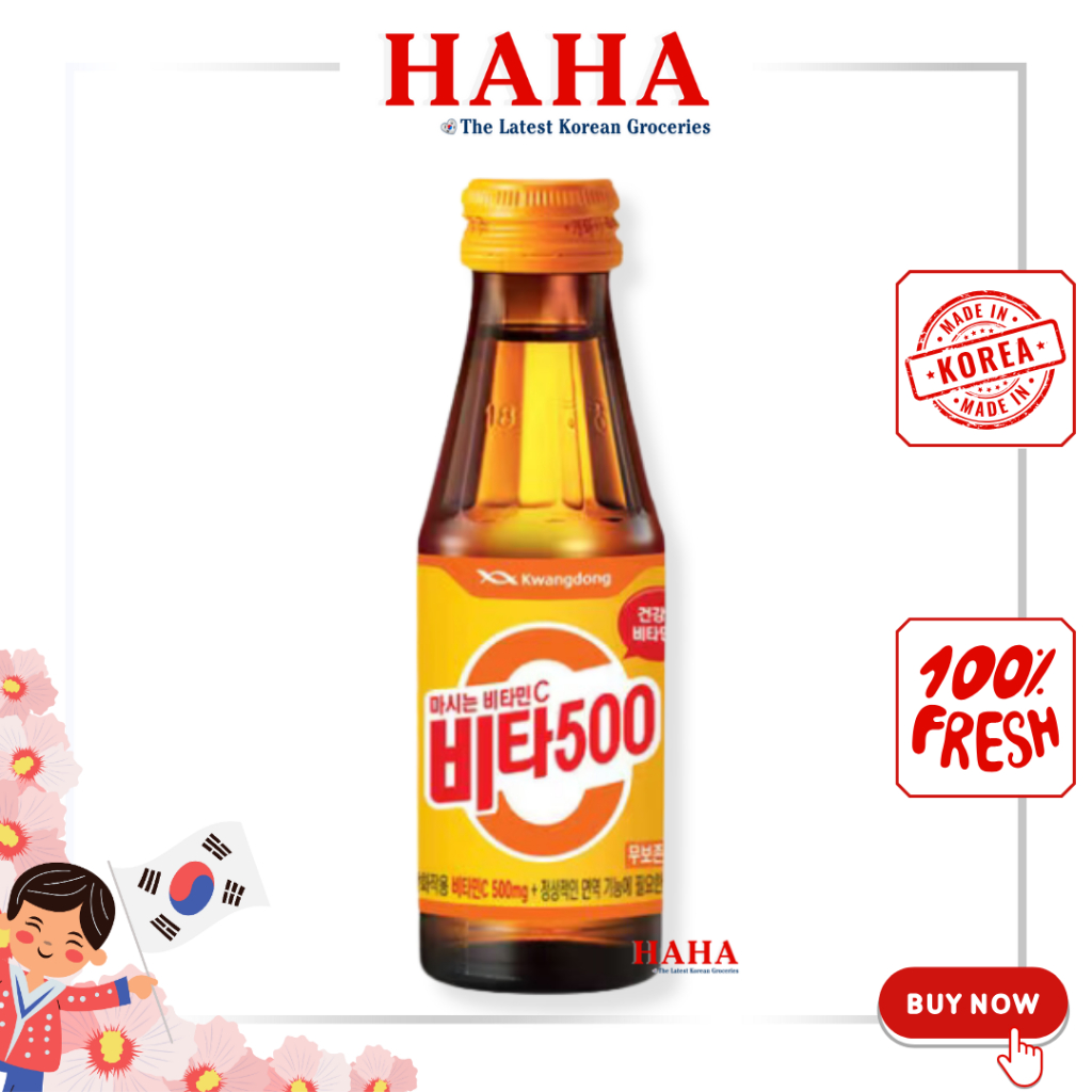 [#1] Nước tăng lực hàn quốc Vita 500 Kwangdong 100ml 광동] 비타500 100ML | Shopee Việt Nam