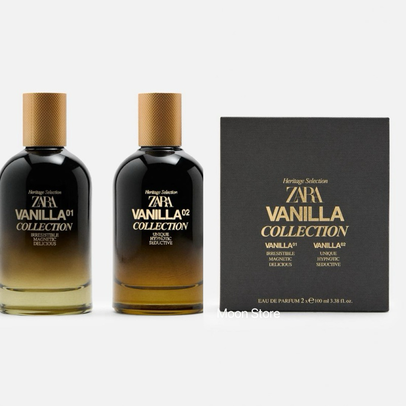 SET NƯỚC HOA NAM #ZARA VANILLA COLLECTION 01+ VANILLA COLLECTION 02 EDP ...