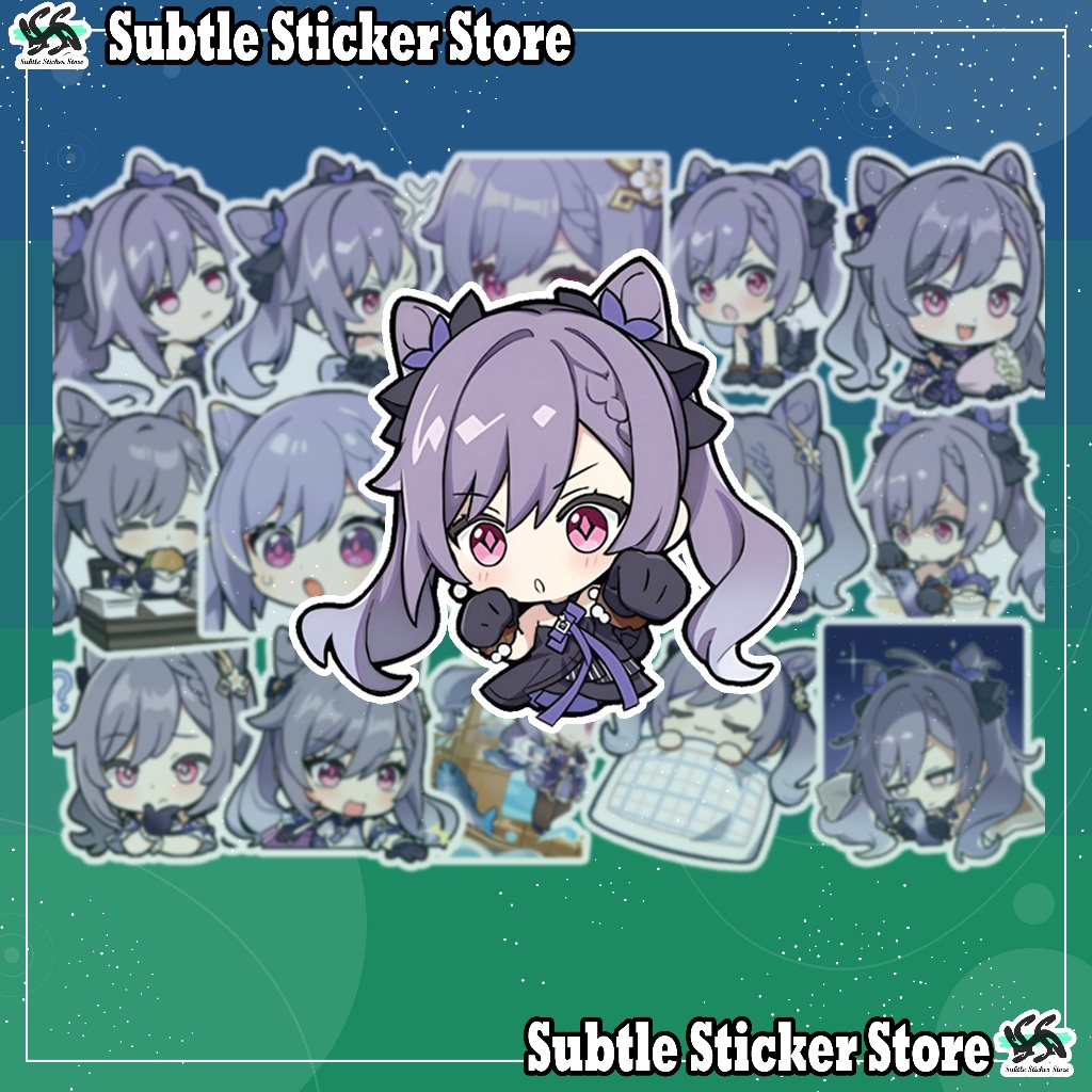 [Genshin Impact] - Set 10/15 Sticker Keqing game GI hình dán chống nước ...