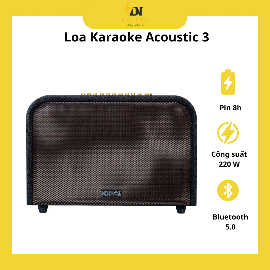 Loa Karaoke Acnos Acoustic 3 - Công suất 220W - Micro mới sạch tiếng, hát nhẹ | Shopee Việt Nam