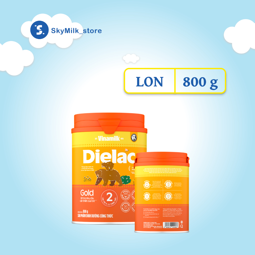Sữa bột Dielac Gold 2 - Hộp thiếc 800g | Shopee Việt Nam
