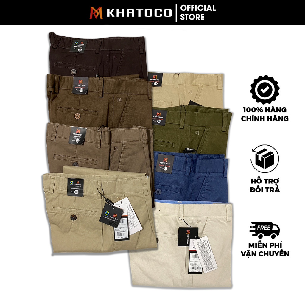 KHATOCO SALE - Quần Khaki Khatoco, Quần kaki nam Form Regular, 100% ...