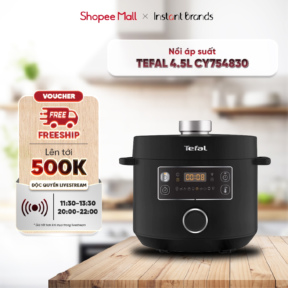 Nồi áp suất điện đa năng Tefal 4.8L CY754830 - 10 chương trình nấu tự ...