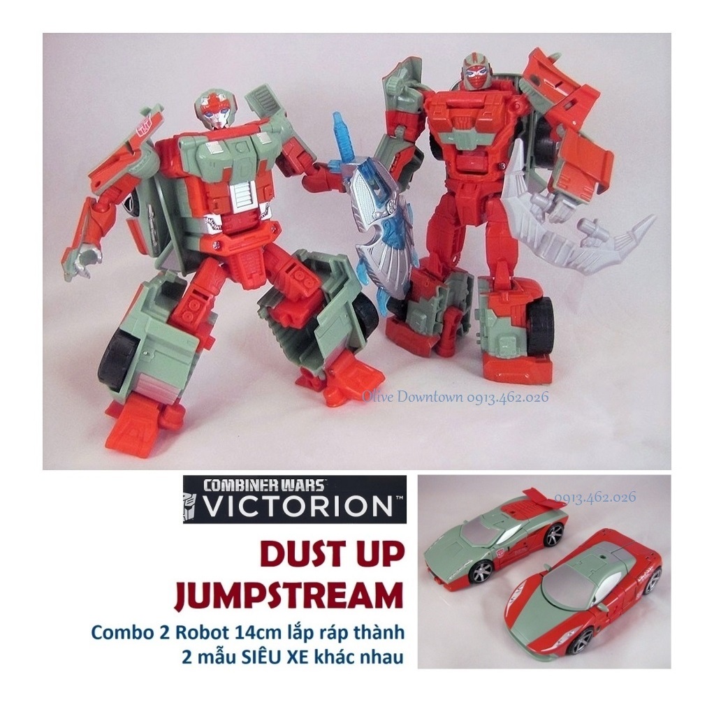Robot cao 14cm lắp ráp thành 2 mẫu SIÊU XE - Transformers dòng Combiner ...