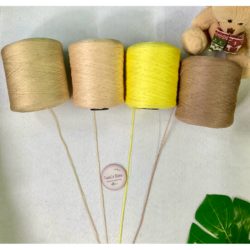 Yarn - Sợi Linen Cotton Kim Sa - Sợi Chập | Cỡ sợi ~ 0.8mm | Đan móc áo ...