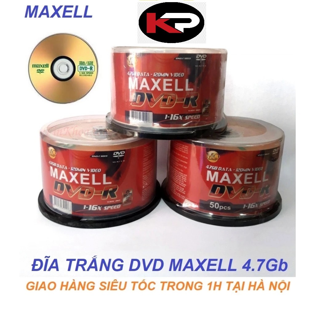 Đĩa DVD-R Maxell 4.7GB trắng loại tốt chật lượng cao | Shopee Việt Nam