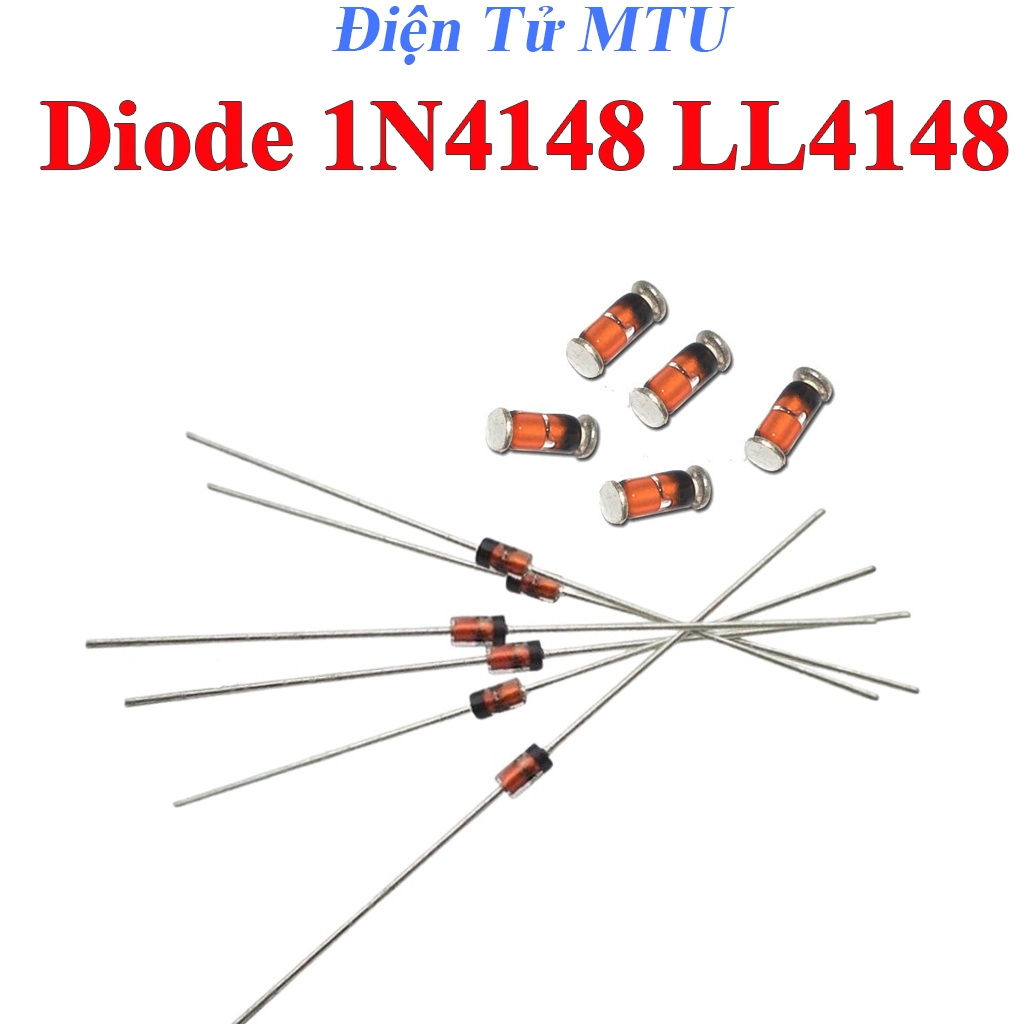 Diode Chỉnh Lưu 1N4148 DO-35 - LL4148 SOD-80 SMD - túi 100 con | Shopee Việt Nam