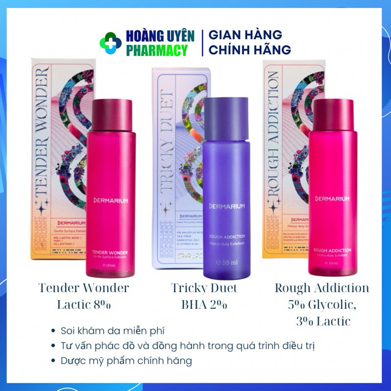 [Dermarium] Tẩy tế bào chết AHA BHA Dermarium Tricky Duet/ Tender ...