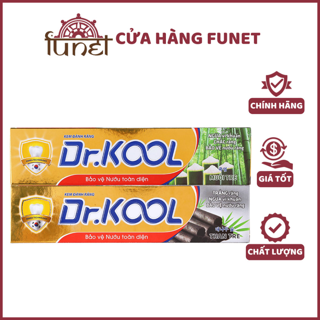 Kem đánh răng Dr.Kool Muối Tre 150g 60 hộp | Shopee Việt Nam