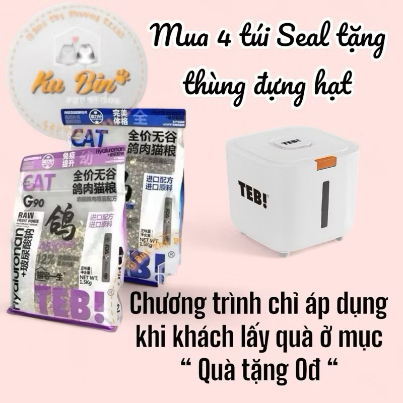 [ TEB! ] Hạt TEB! G Ko Độn Ngũ Cốc, Đạm cao 42 - 45% - Topping Ruốc ...