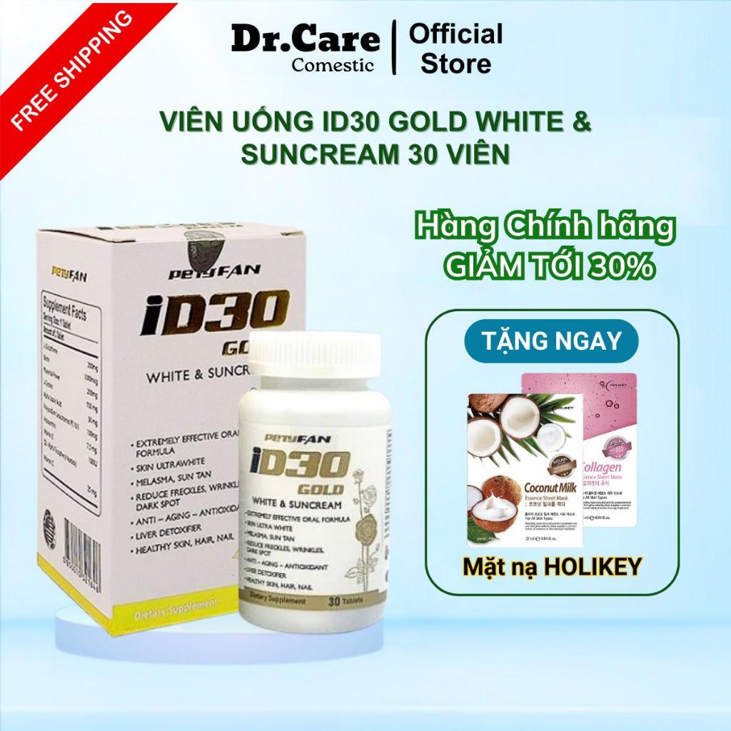 Viên Uống Petyfan ID30 Gold White & Suncream 30 Viên | Shopee Việt Nam