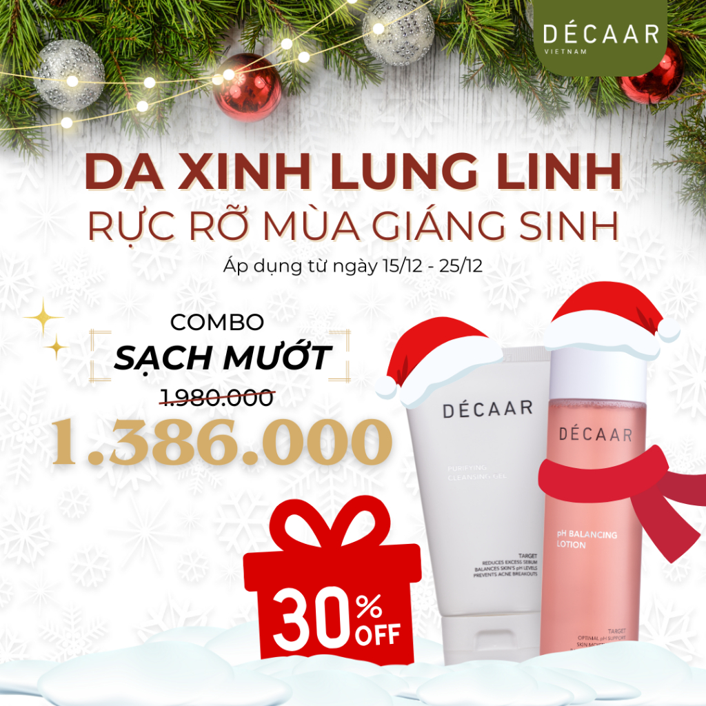 [COMBO SẠCH MƯỚT] Décaar Purifying Cleansing Gel 150ML + pH balancing ...