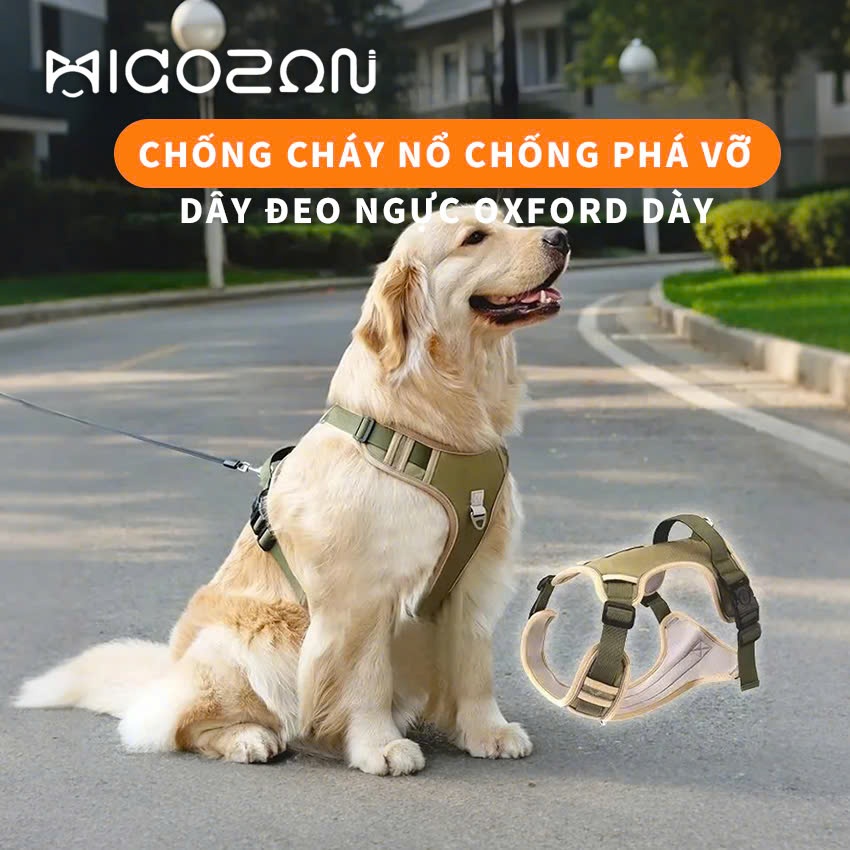Đai Dắt Chó Phản Quang MICOSON Không Kèm Dây Dẫn Cún Chất Liệu Bền Bỉ ...