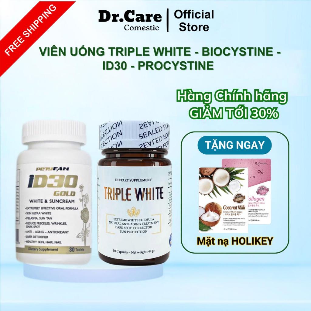 Viên Uống ID30- BIOCYSTINE - TRIPLE WHITE - PROCYSTINE giúp đẹp da đẹp ...