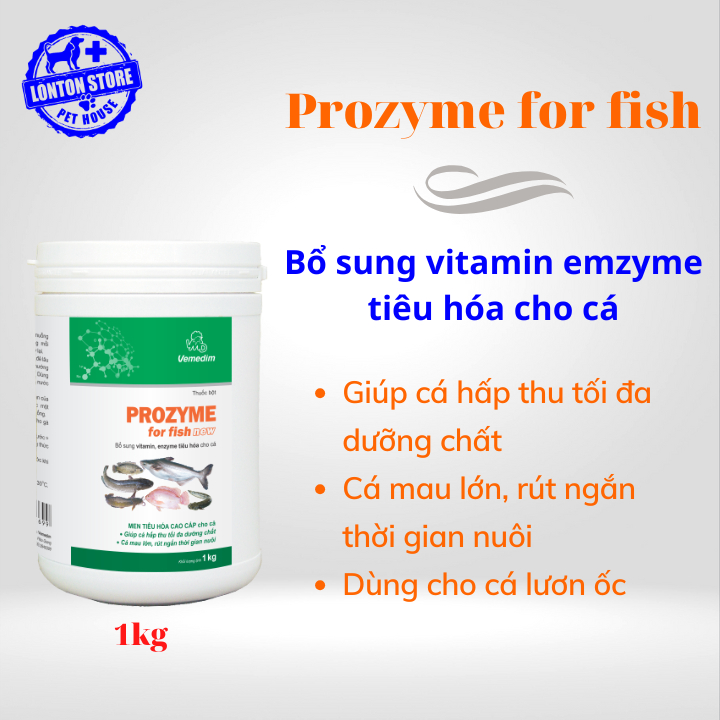 VEMEDIM Prozyme for fish - Bổ sung vitamin, emzyme tiêu hóa cho cá, hộp ...